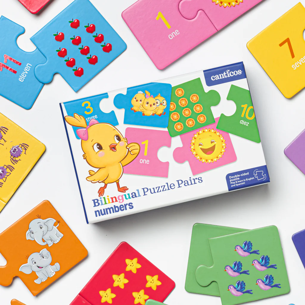 Canticos Bilingual Puzzle Pairs: Numbers – COCO.HN